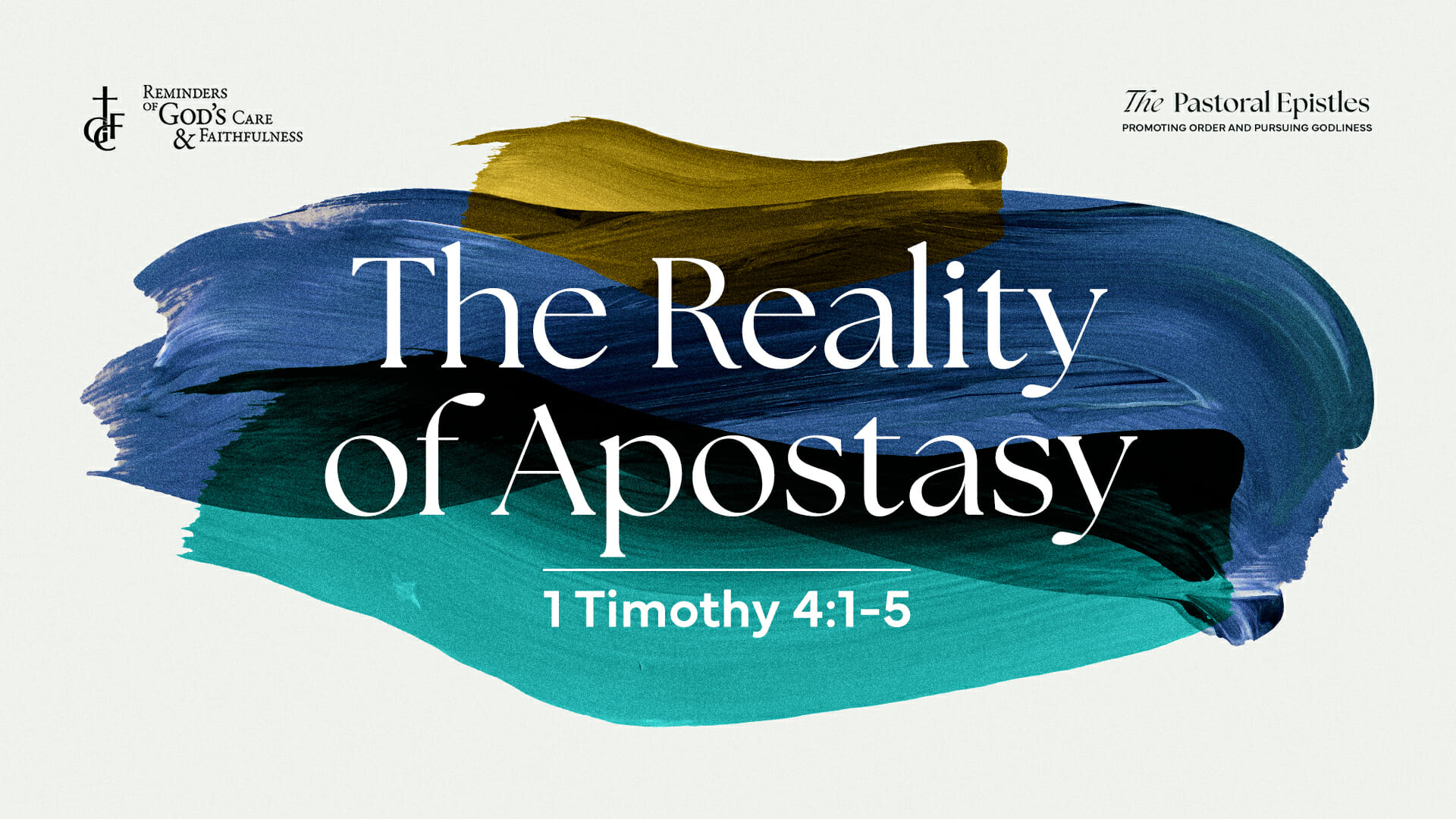 The Reality of Apostasy - Greenhills Christian Fellowship