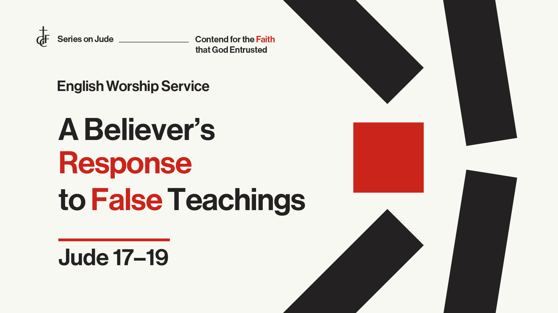 A Believer’s Response to False Teachings - Greenhills Christian Fellowship